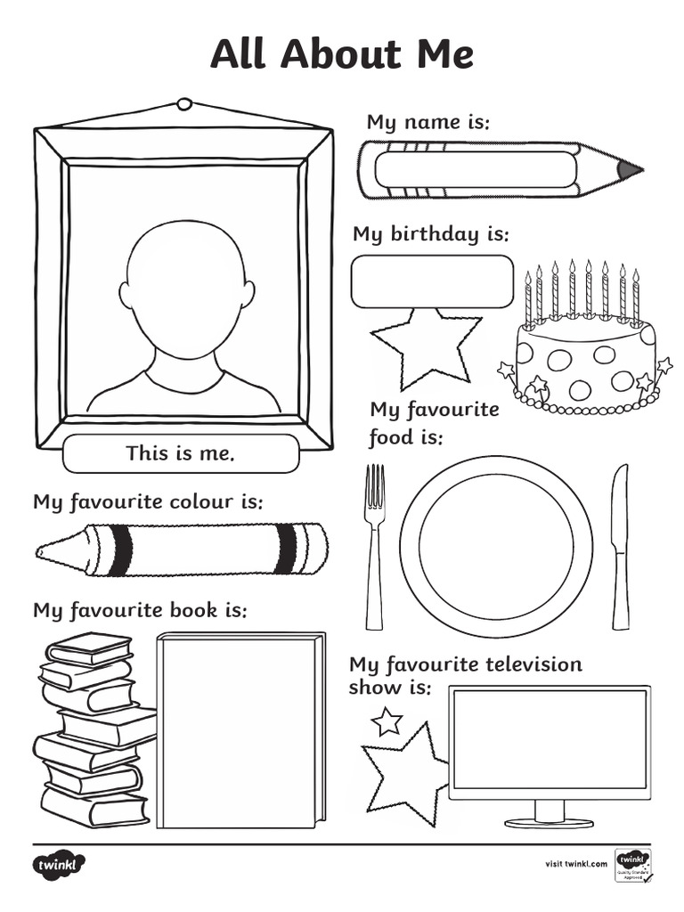 All About Me First Grade | PDF