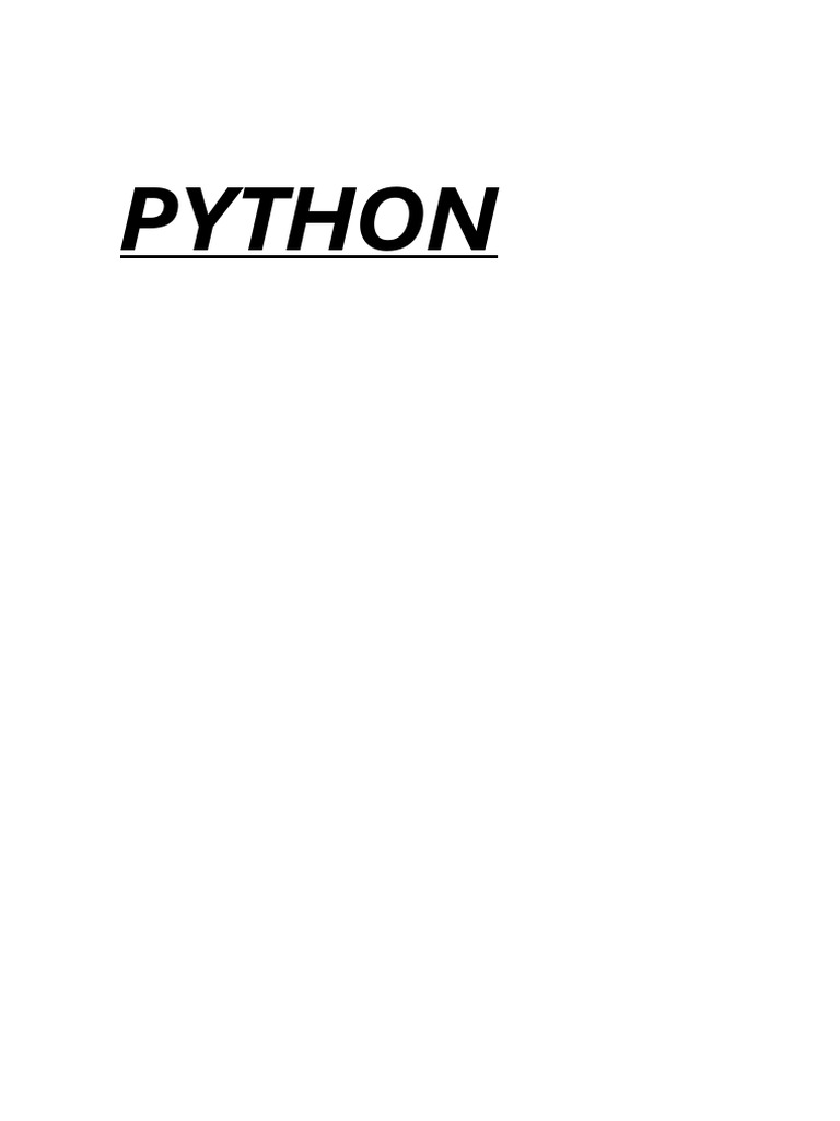 Ventajas y desventajas de Python | PDF