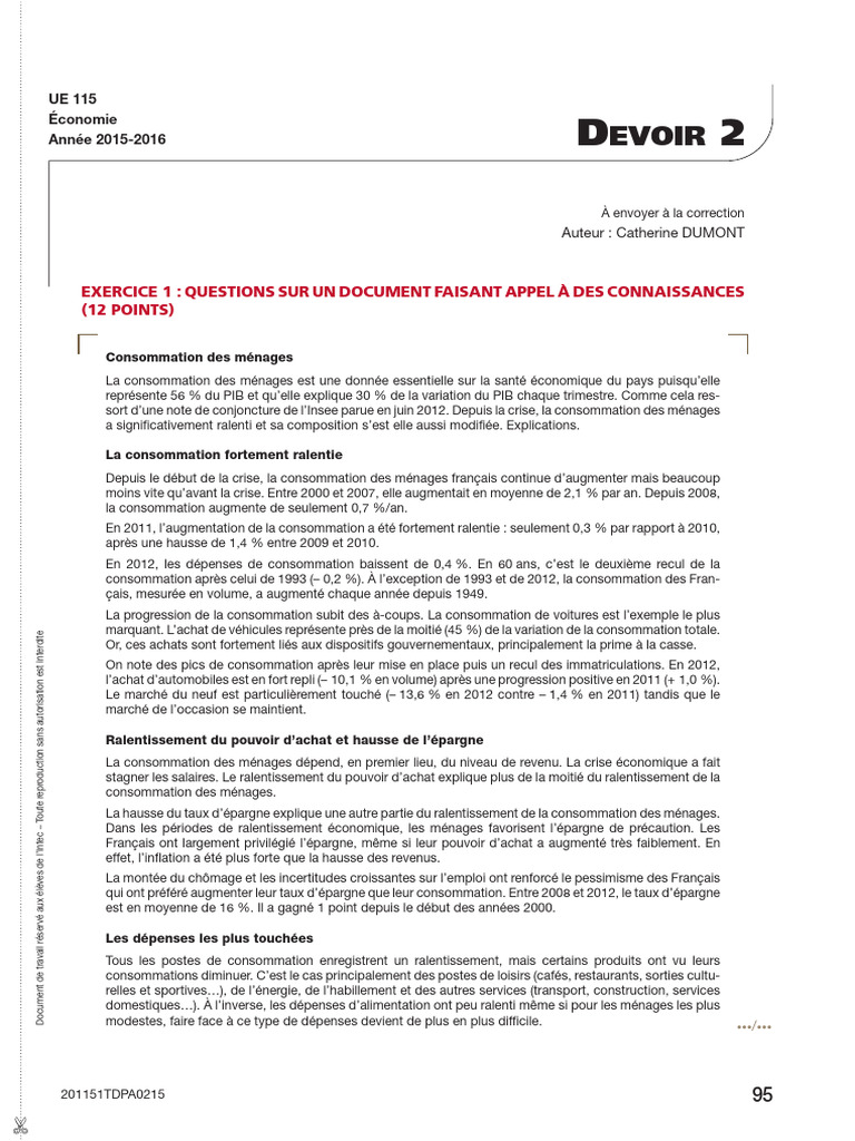 115 Dev02 | PDF | Élasticité (économie) | Pouvoir d'achat