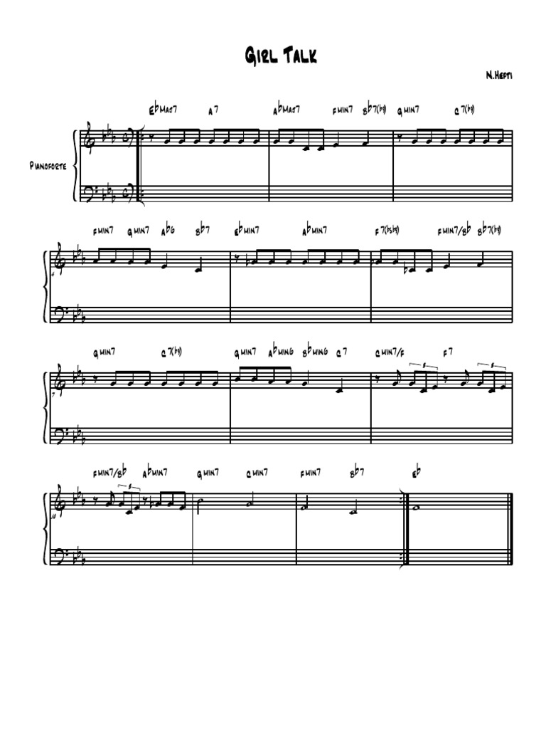 Girl Talk Chords | PDF