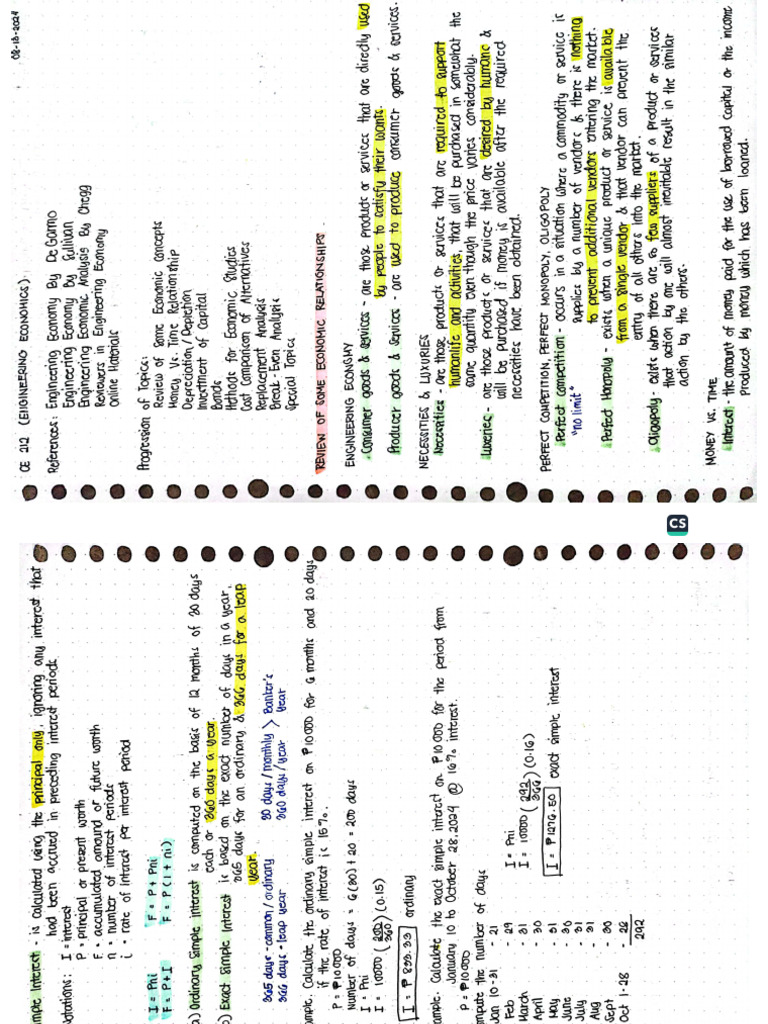 Engineering Economics Notes | PDF
