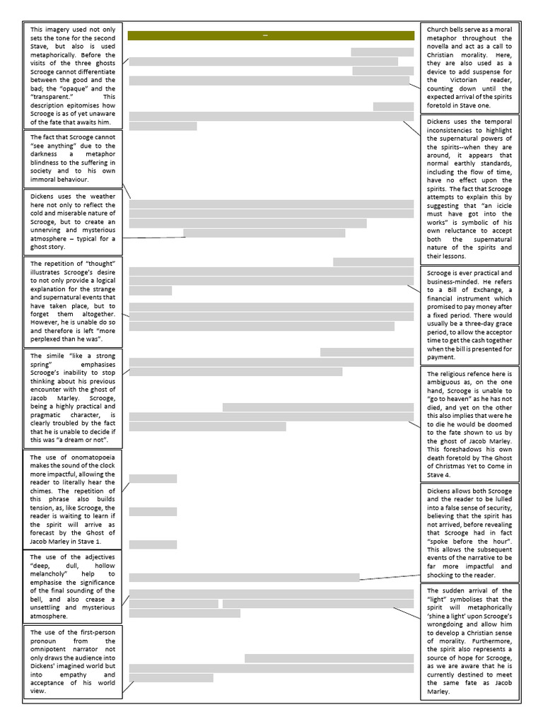 A-Christmas-Carol-Stave-Two-Fully-Annotated 2 | PDF | Jacob Marley ...