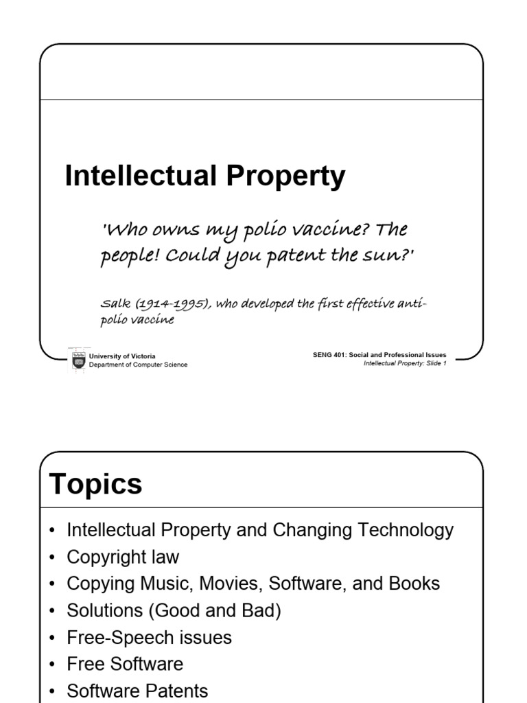 WK 8 Intellectual Property | PDF | Intellectual Property | Copyright