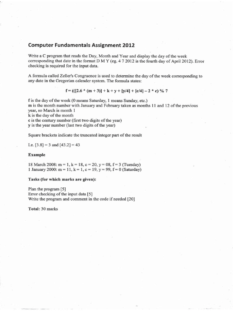 Example of A Programming Problem | PDF