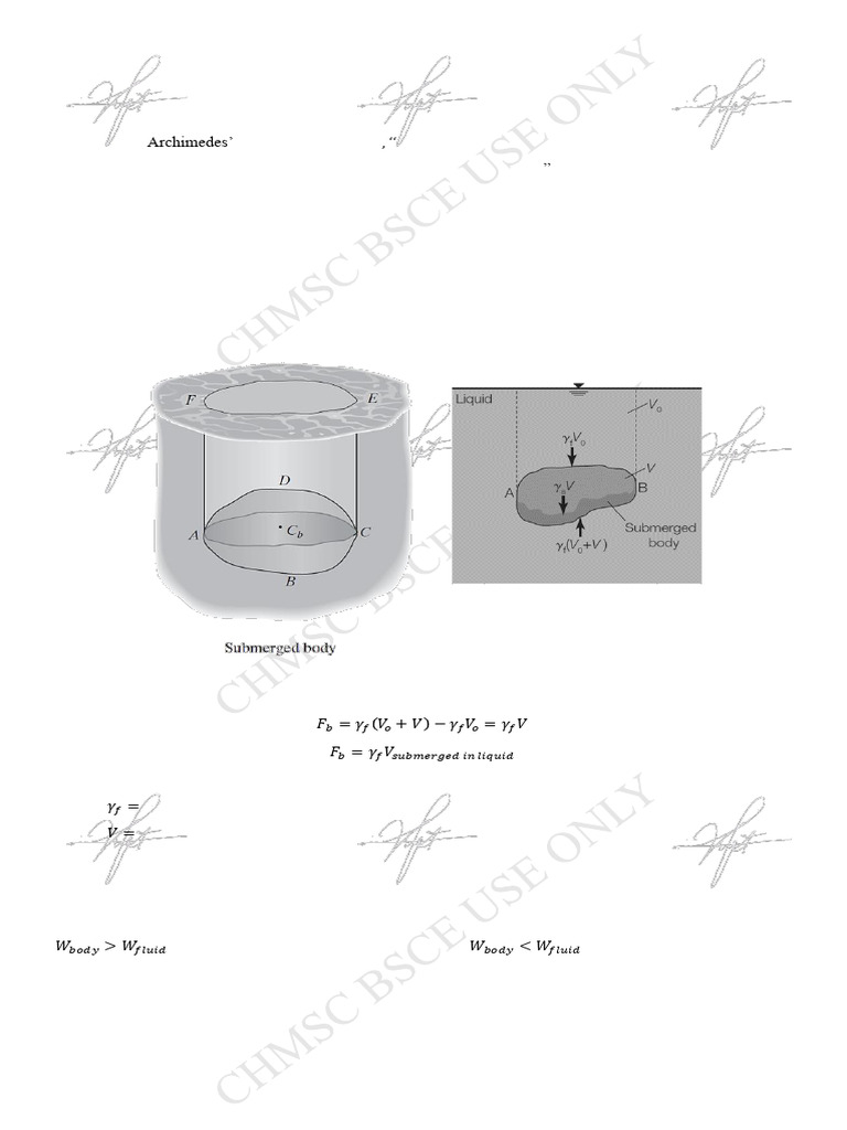 Chapter 4 - Buoyancy and Stability | PDF | Buoyancy | Continuum Mechanics