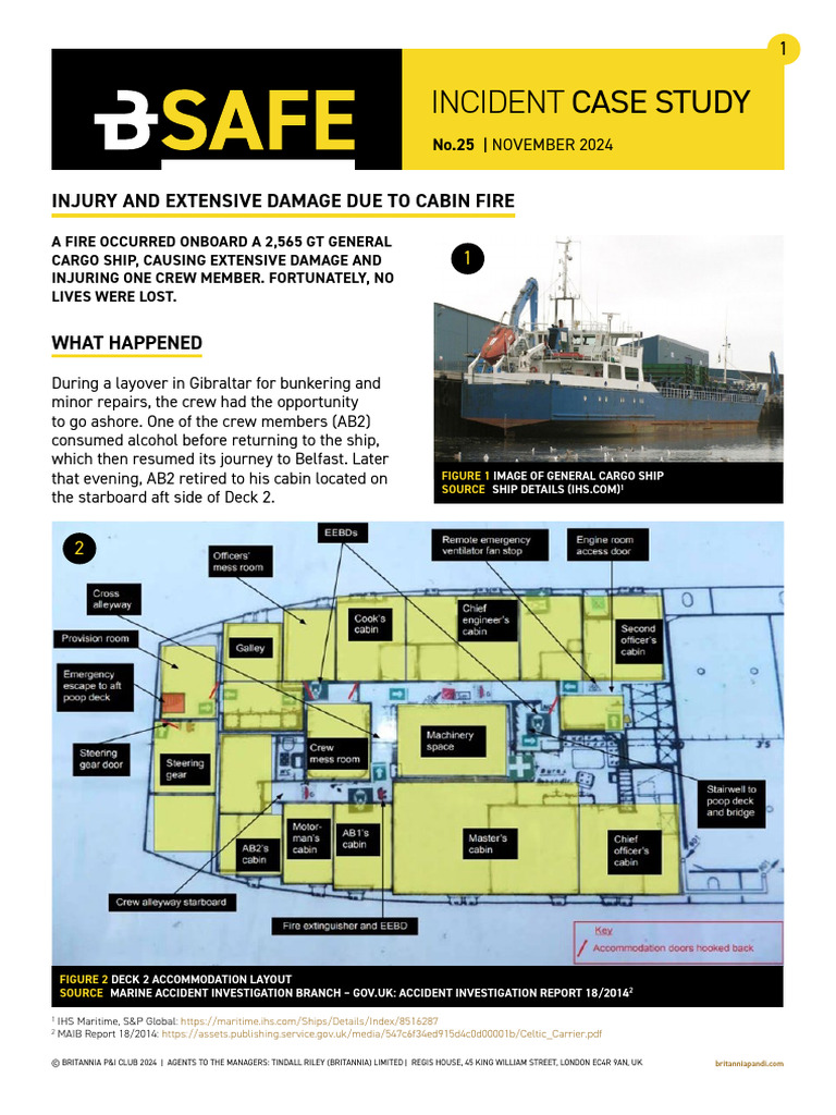 Britannia Loss Prevention BSafe Case Study No.25 | PDF | Firefighting | Emergency Management