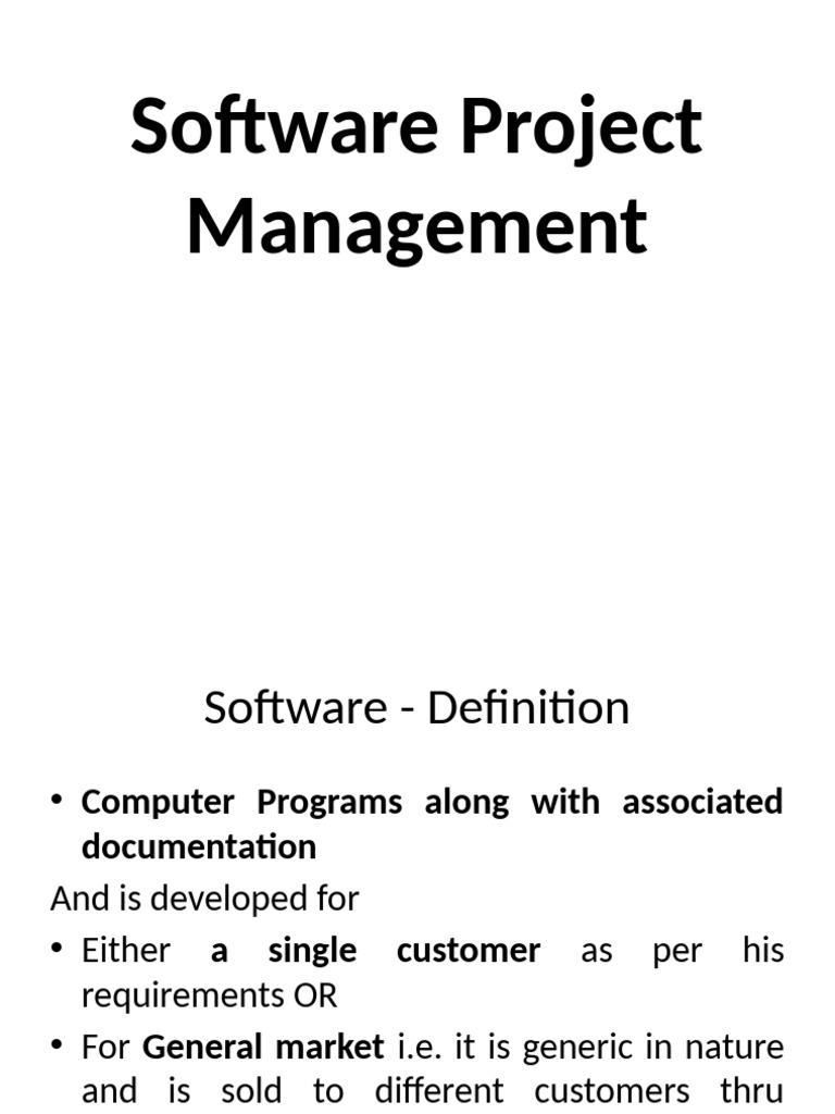 Software Project Management1 | PDF | Software | Software Engineering