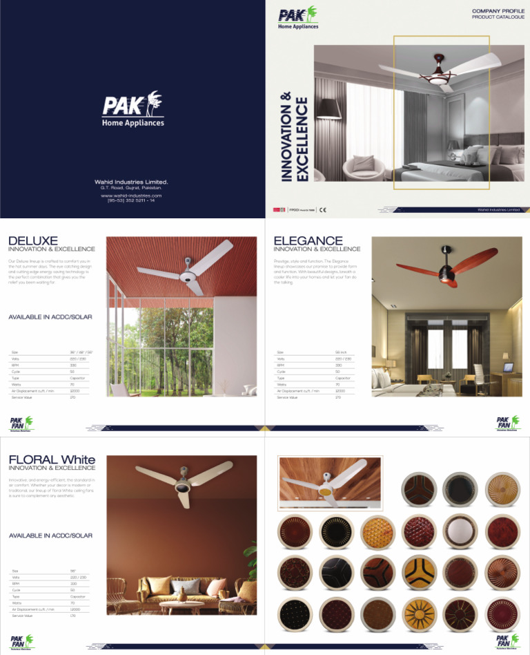 Pak Fans Catalogue 1 | PDF