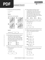 Topic 4 - Assessment Form A - Answer Key | PDF | Mathematical Relations ...