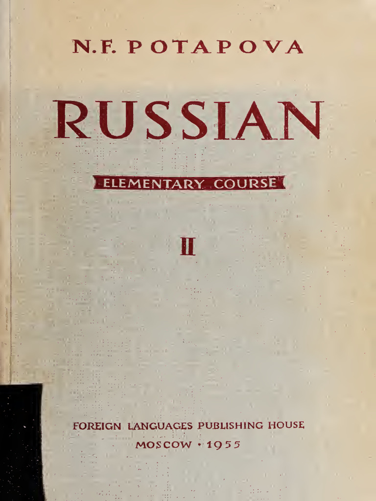 Russian - Elementary Course - Book II | PDF | Grammatical Gender ...