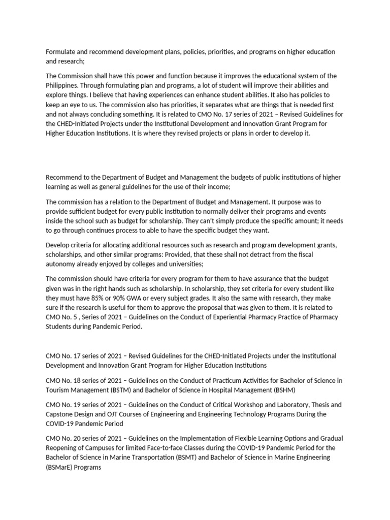 Formulate and Recommend Development Plans | PDF