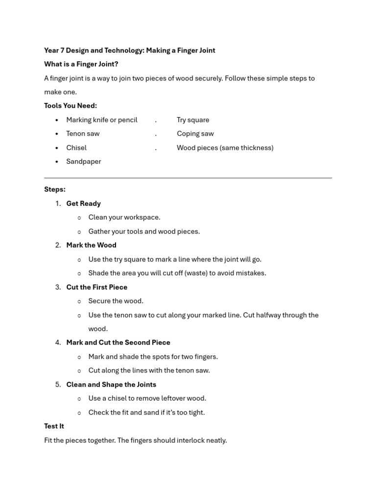 Year 7 Design and Technology | PDF