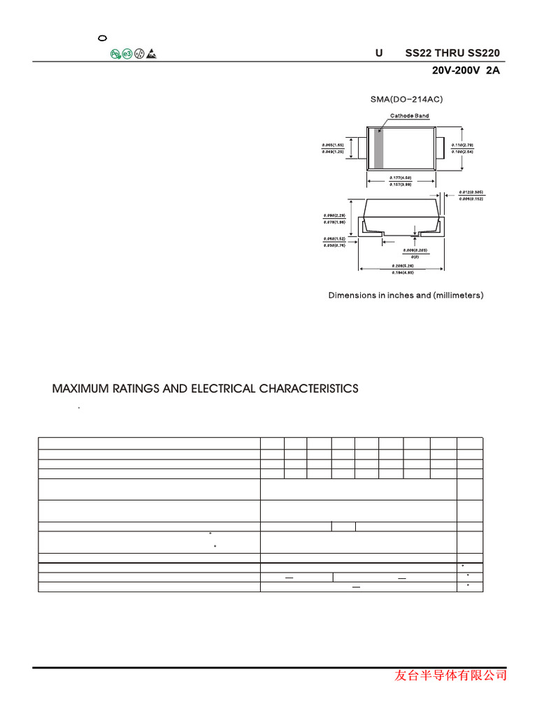 SS210 | PDF | Rectifier | Manufactured Goods