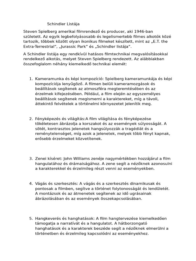 Schindler Listája | PDF