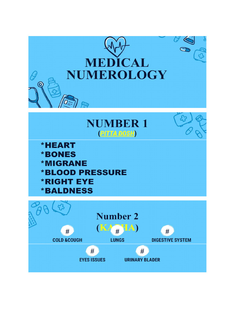 Medical Numerology | PDF