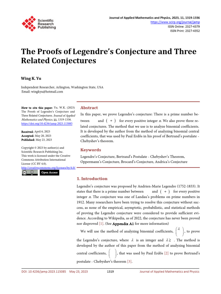 Imp 0 | PDF | Conjecture | Number Theory