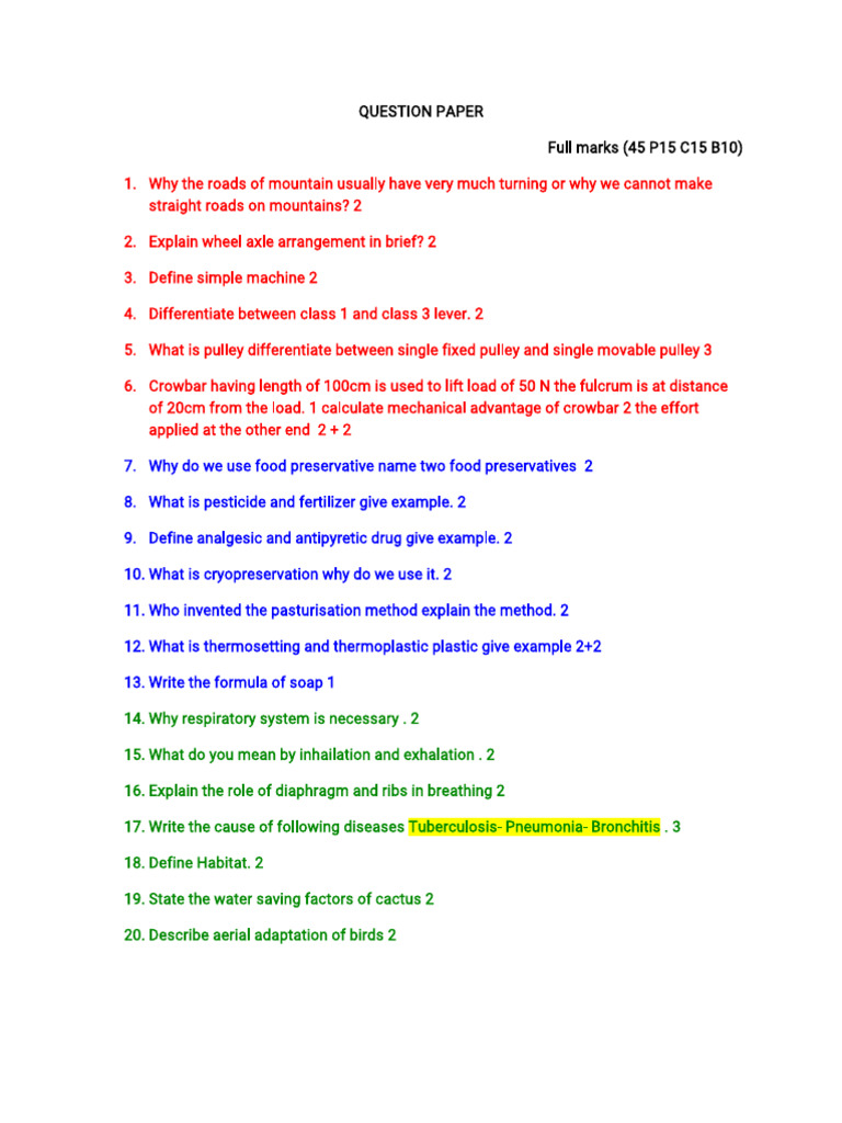 QUESTION PAPER-WPS Office Today | PDF