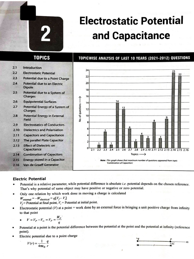 2 Electrostatic Potential and Capacitance | PDF