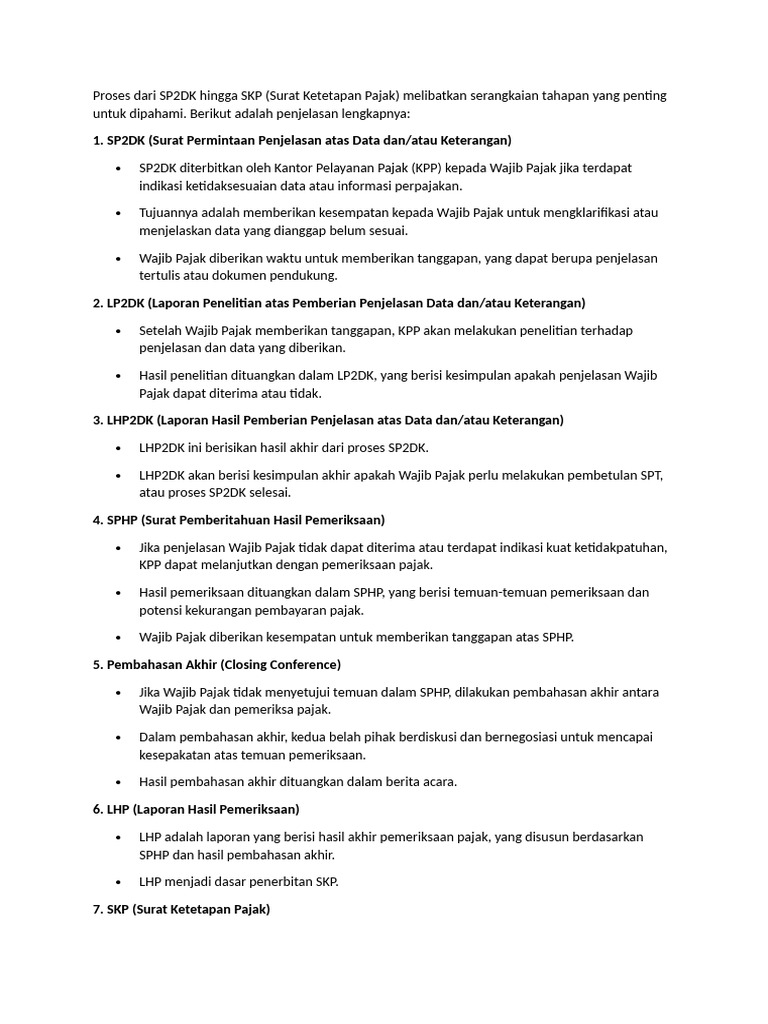 Proses Dari SP2DK Hingga SKP | PDF