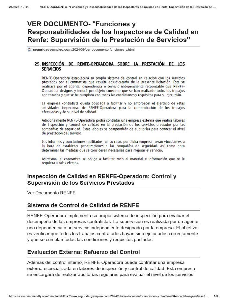 VER DOCUMENTO - Funciones y Responsabilidades de Los Inspectores de Calidad en Renfe ...