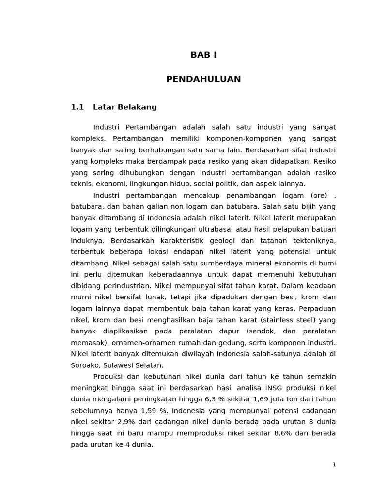 Laporan Bloc Model | PDF