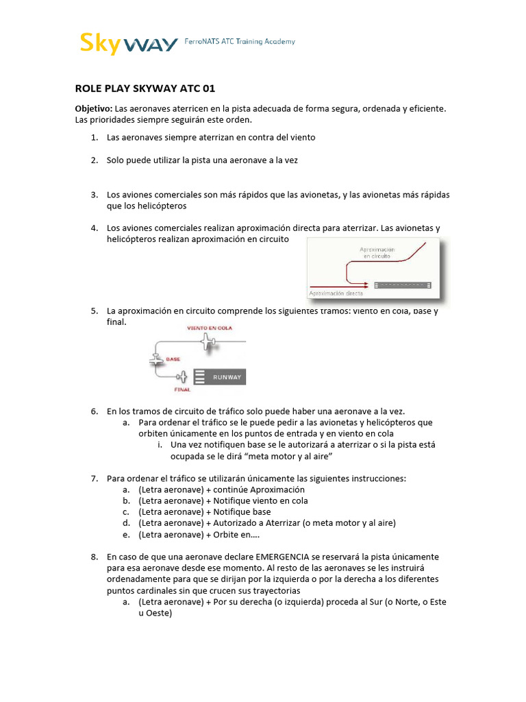 Role Play Skyway Atc 01 Instrucciones V1.0 | PDF