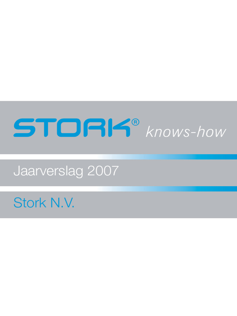 Stork JV2007 NED | PDF