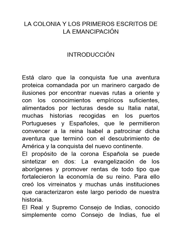 Estructura Administrativa Colonial en América | PDF | Imperio español ...
