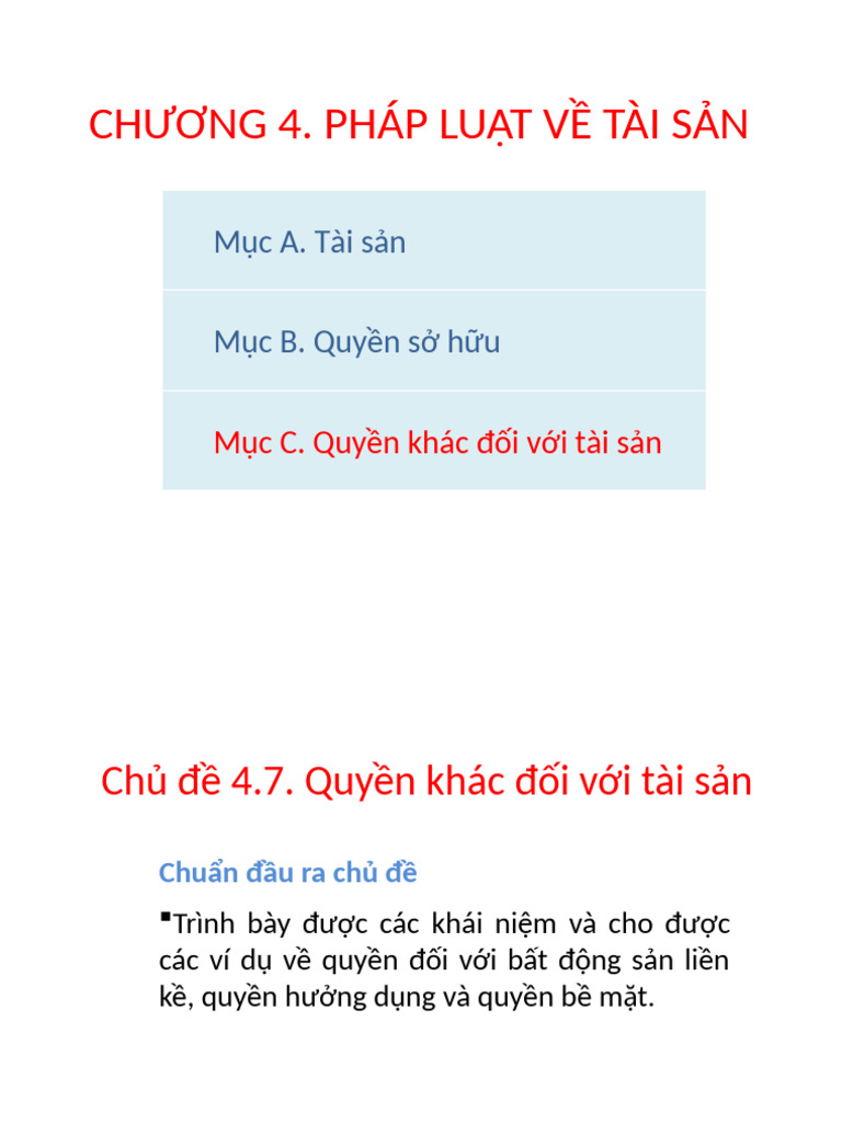 LDS1 C4 CD4.7 Quyenkhacdoivoitaisan | PDF