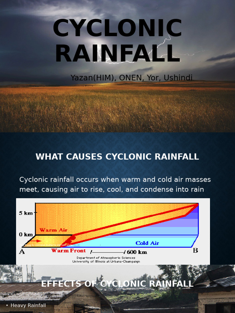 Cyclonic Rainfall: Yazan (HIM), ONEN, Yor, Ushindi | PDF