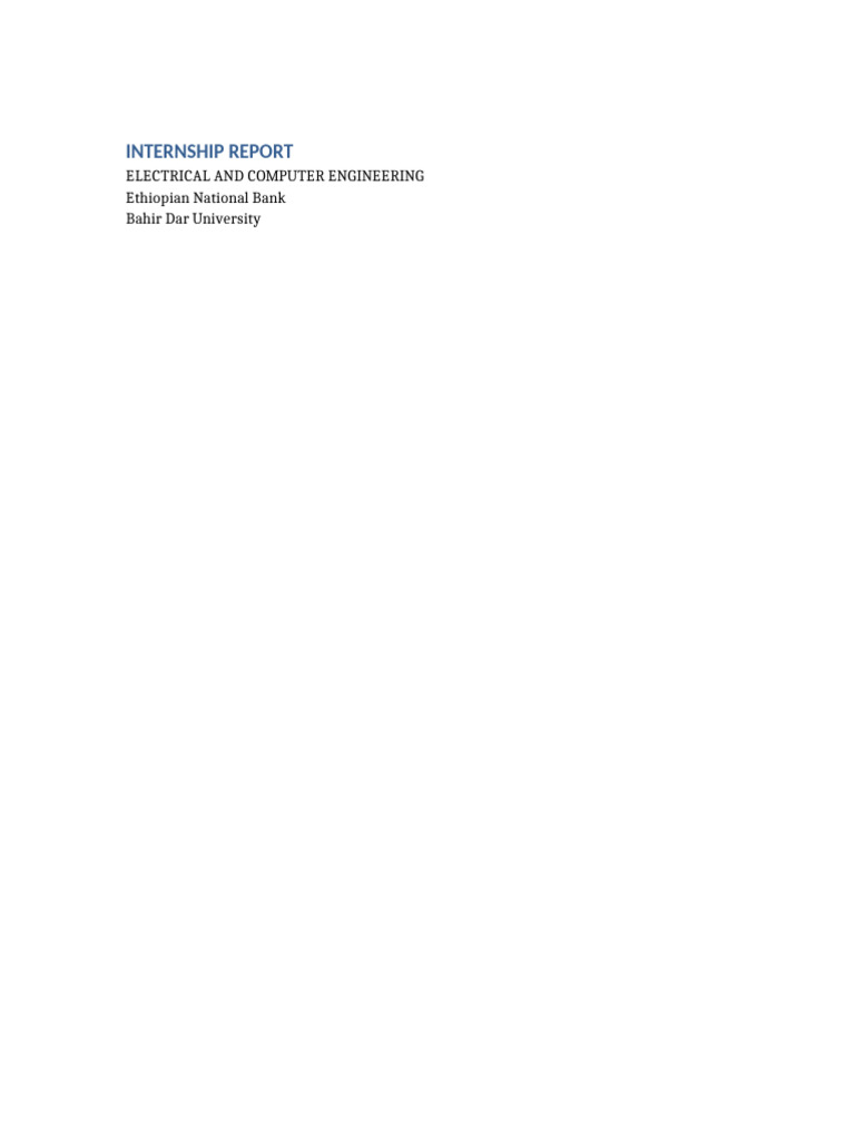 Internship Report: Banking Tech Insights | PDF