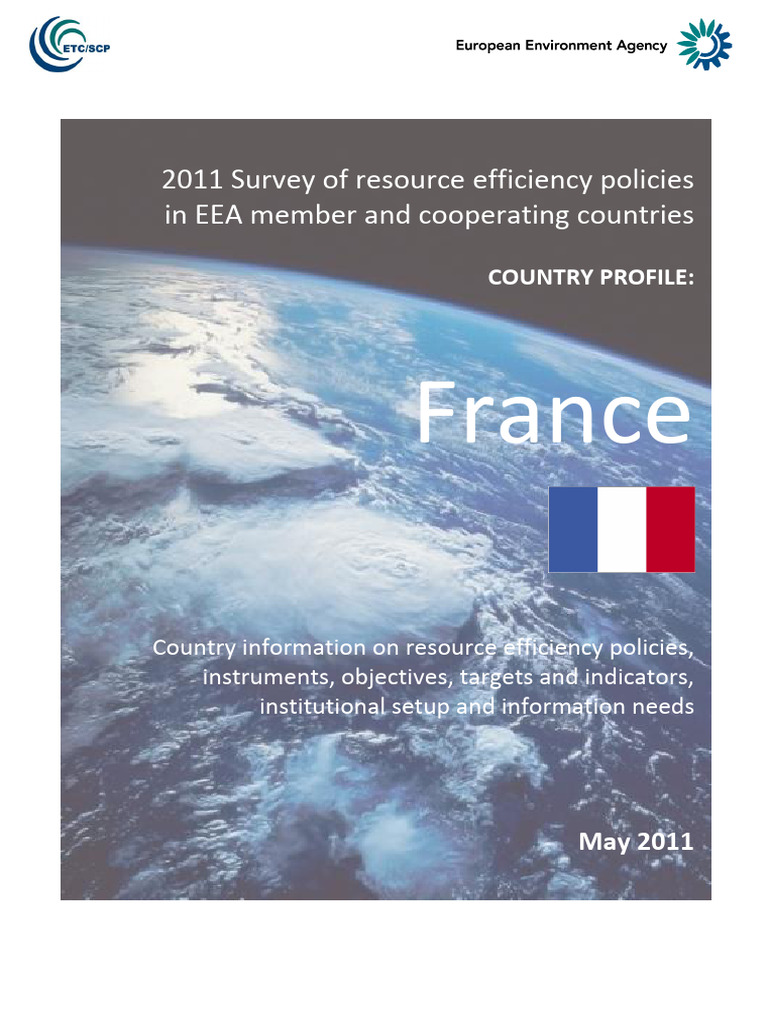 FRANCE Country Profile On Resource Efficiency Policies | PDF ...