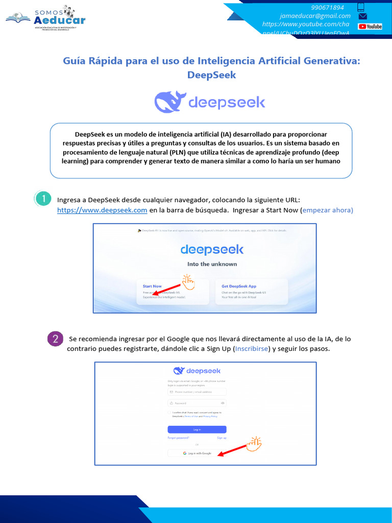 Guia para El Uso de Ia Deepseek | PDF