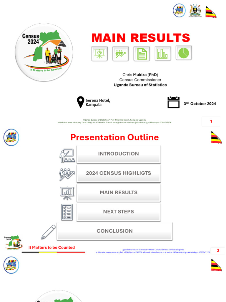 National Population Census 2024 | PDF | Census | Uganda