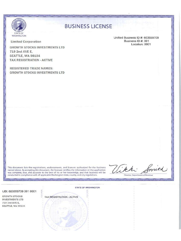 Business License | PDF