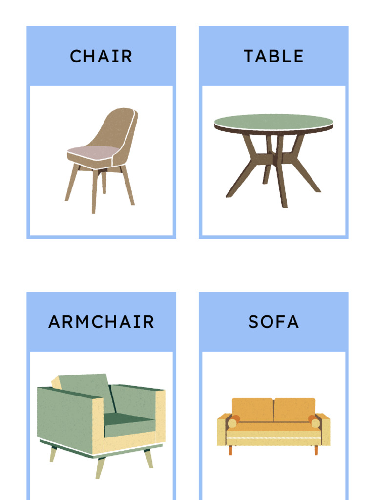 Furniture Item List and Categories | PDF