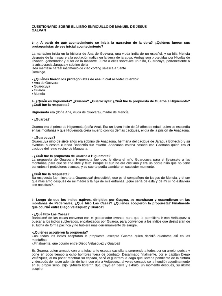 Higuemota y el legado de Enriquillo | PDF