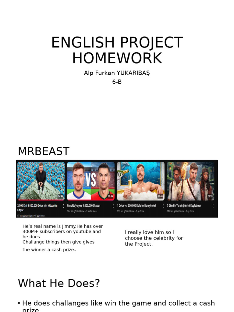 MrBeast: YouTube Star and Philanthropist | PDF