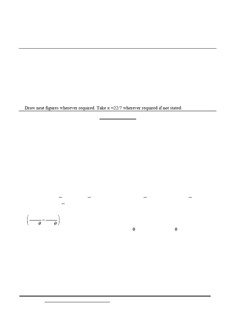 Maths Class X Sample Paper Test 13 For Board Exam 2025 Answers | PDF ...