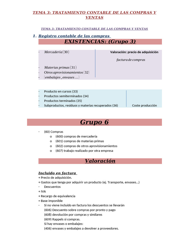 Tema 3 Contabilidad | PDF | Factura | Contabilidad