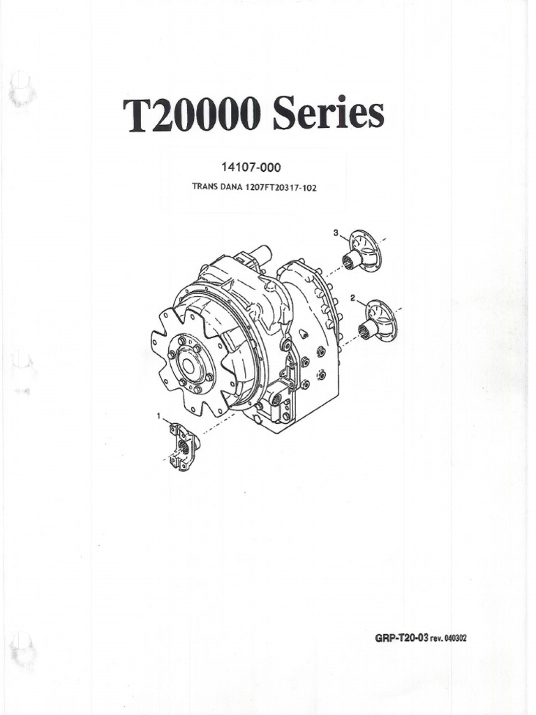 14107-000 DANA T20000 | PDF