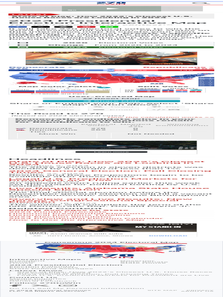 270towin - 2024 Presidential Election Interactive Map | PDF | Elections ...