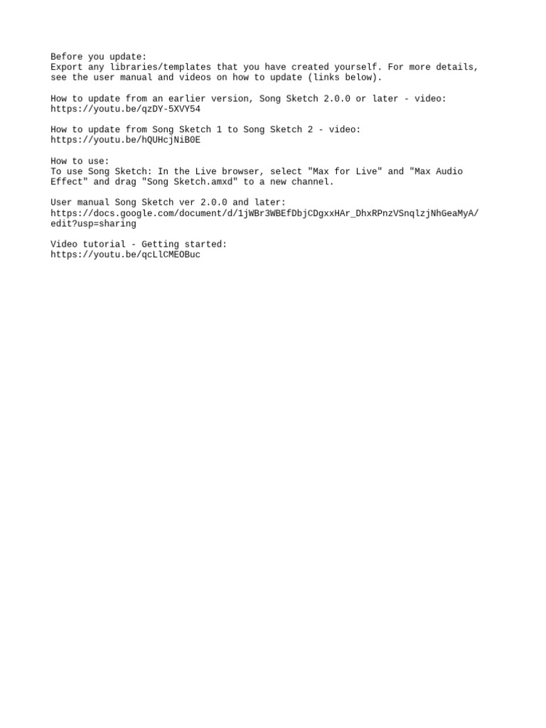 How To Update From An Earlier Version | PDF