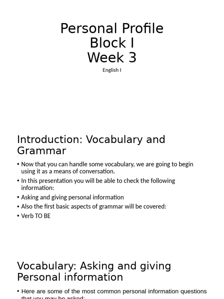 InglesI Semana3 | PDF | Grammatical Number | Grammar
