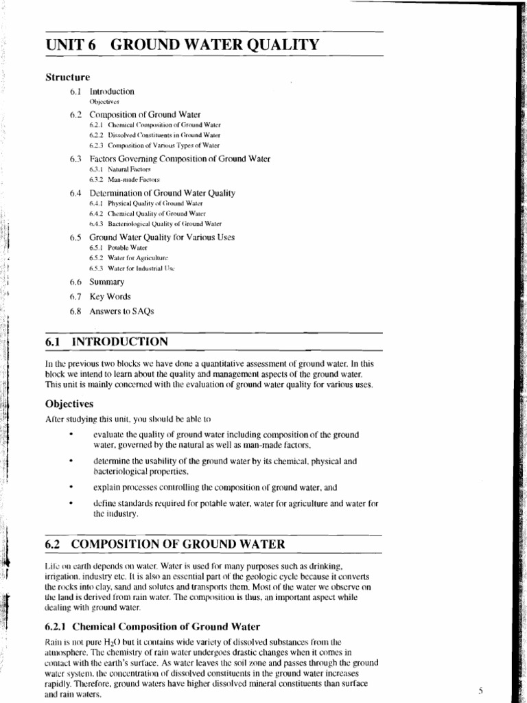 Groundwater Quality Analysis | PDF | Porosity | Weathering