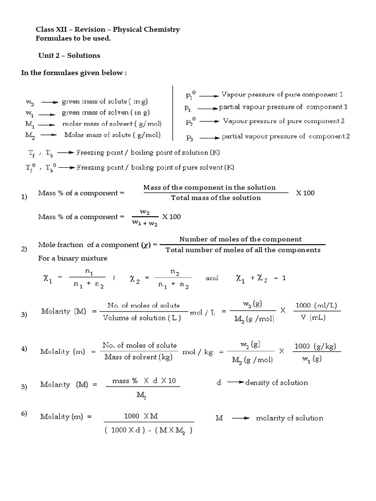 Physical Chemistry Graphs Revision | PDF | Scientific Phenomena ...