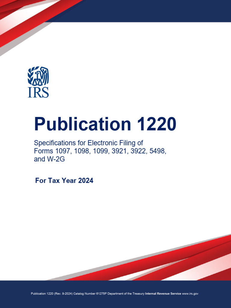 2024 Electronic Filing Guidelines for IRS Forms | PDF | Internal ...