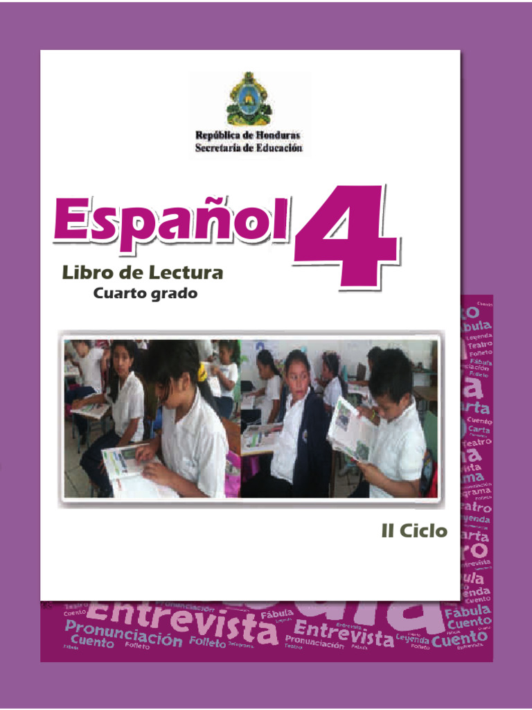 Libro de Lectura: Español 4° Grado | PDF | Honduras
