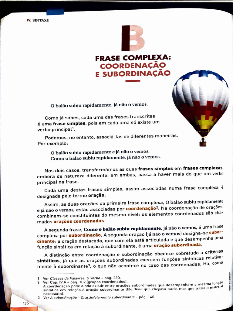Frase complexa.coordenação e subordinação | PDF