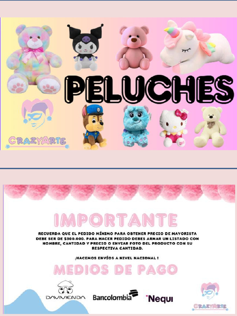 Catalogo Peluches Mayorista Diciembre | PDF